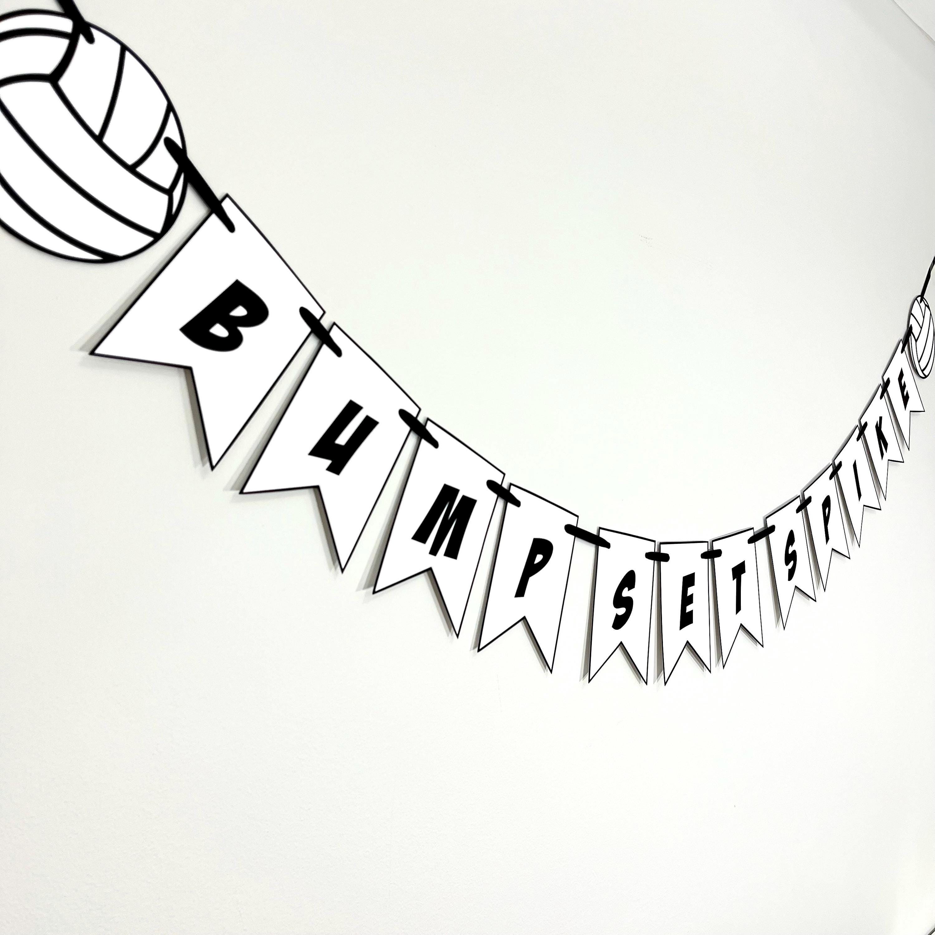 Volleyball Party Banner - Etsy