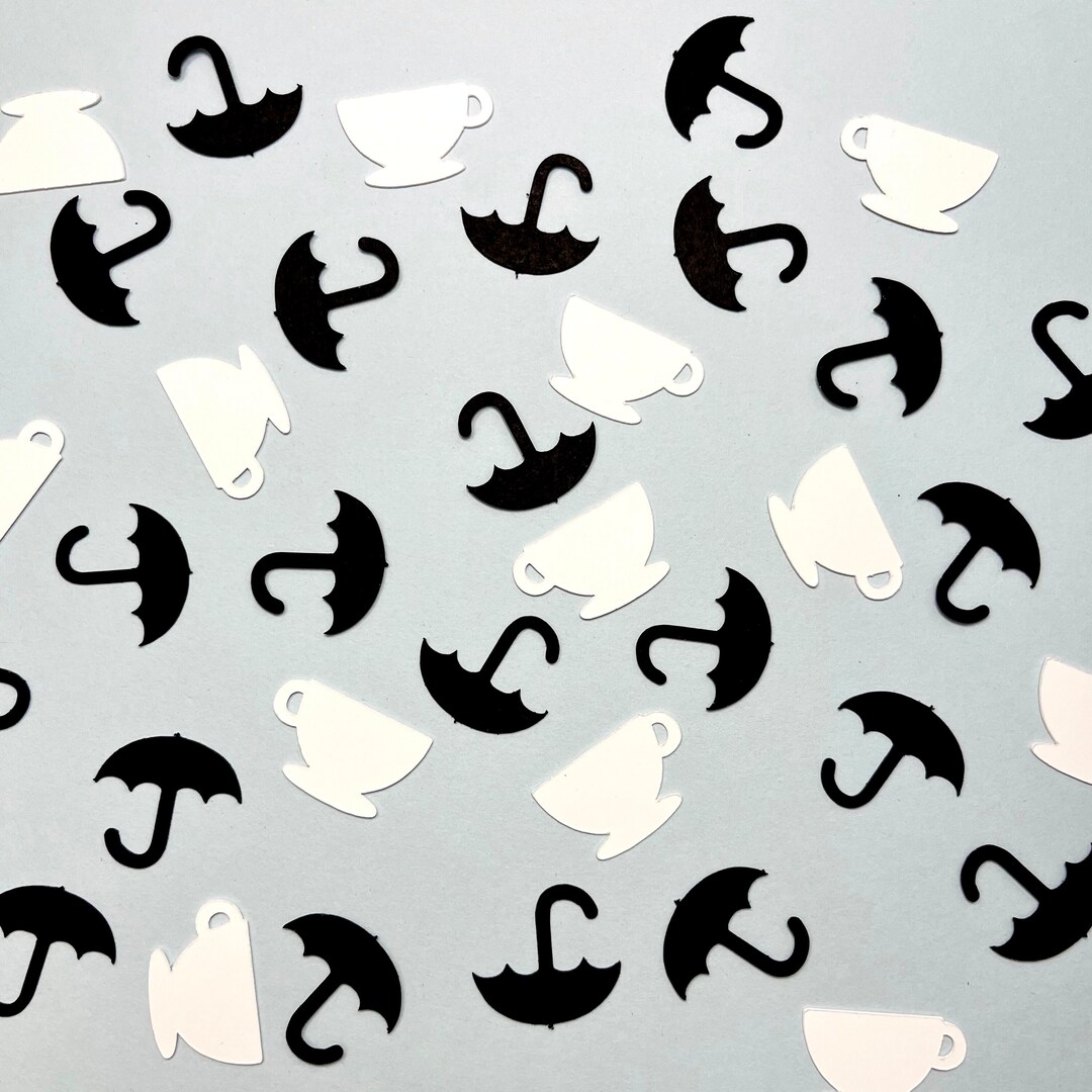 Umbrella and Coffee Confetti 100 Pieces - Etsy