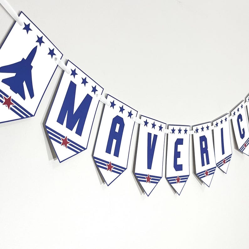 Fighter Jet Party Banner - Etsy