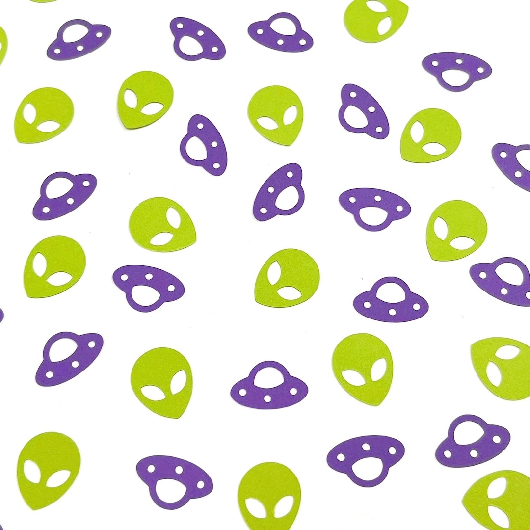Alien UFO Confetti 100 Pieces - Etsy