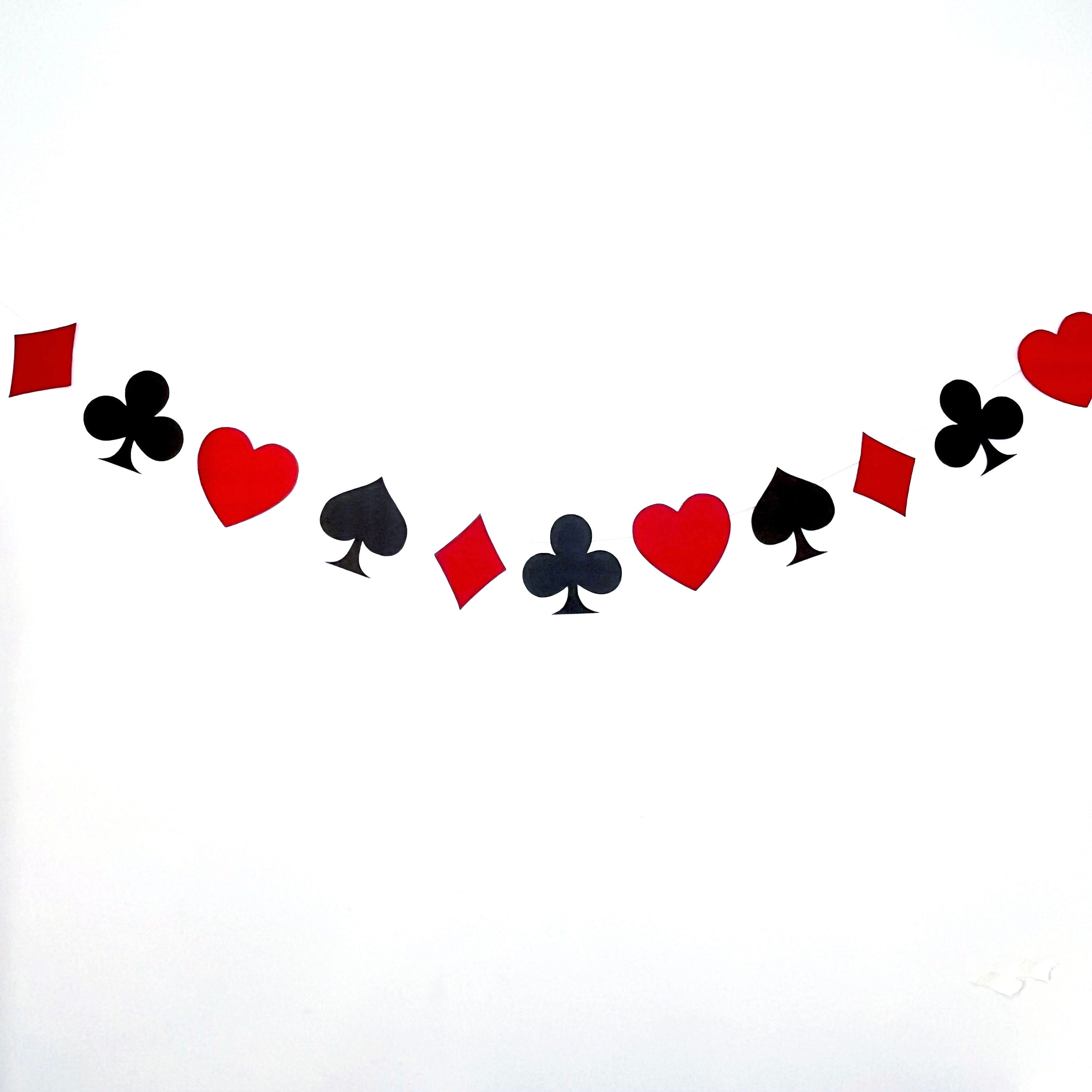 Card Suits Party Paper Garland - Etsy