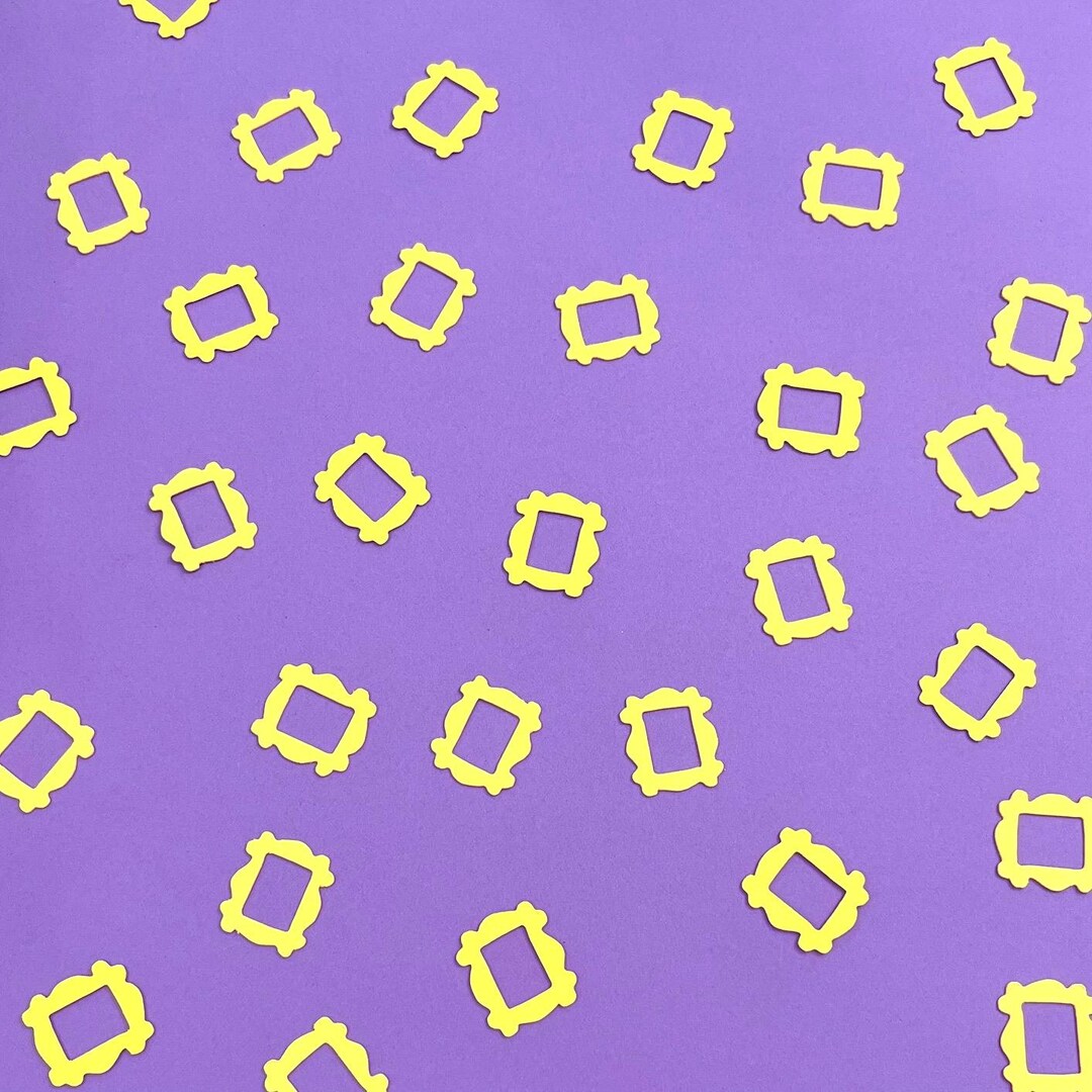 Friends Yellow Door Frame Confetti 100 Pieces - Etsy