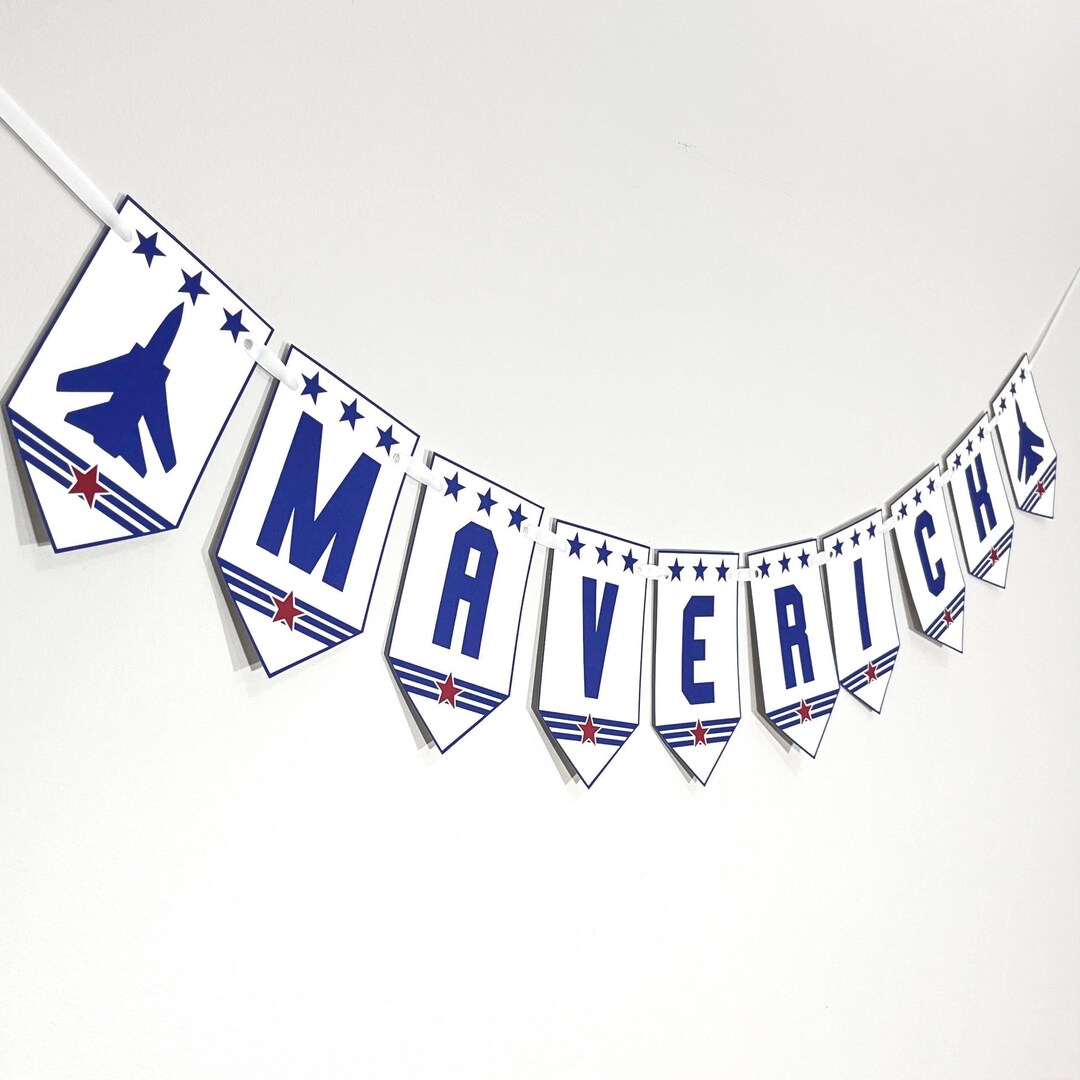 Fighter Jet Party Banner - Etsy