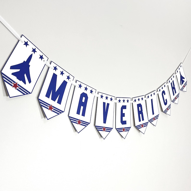 Fighter Jet Party Banner - Etsy