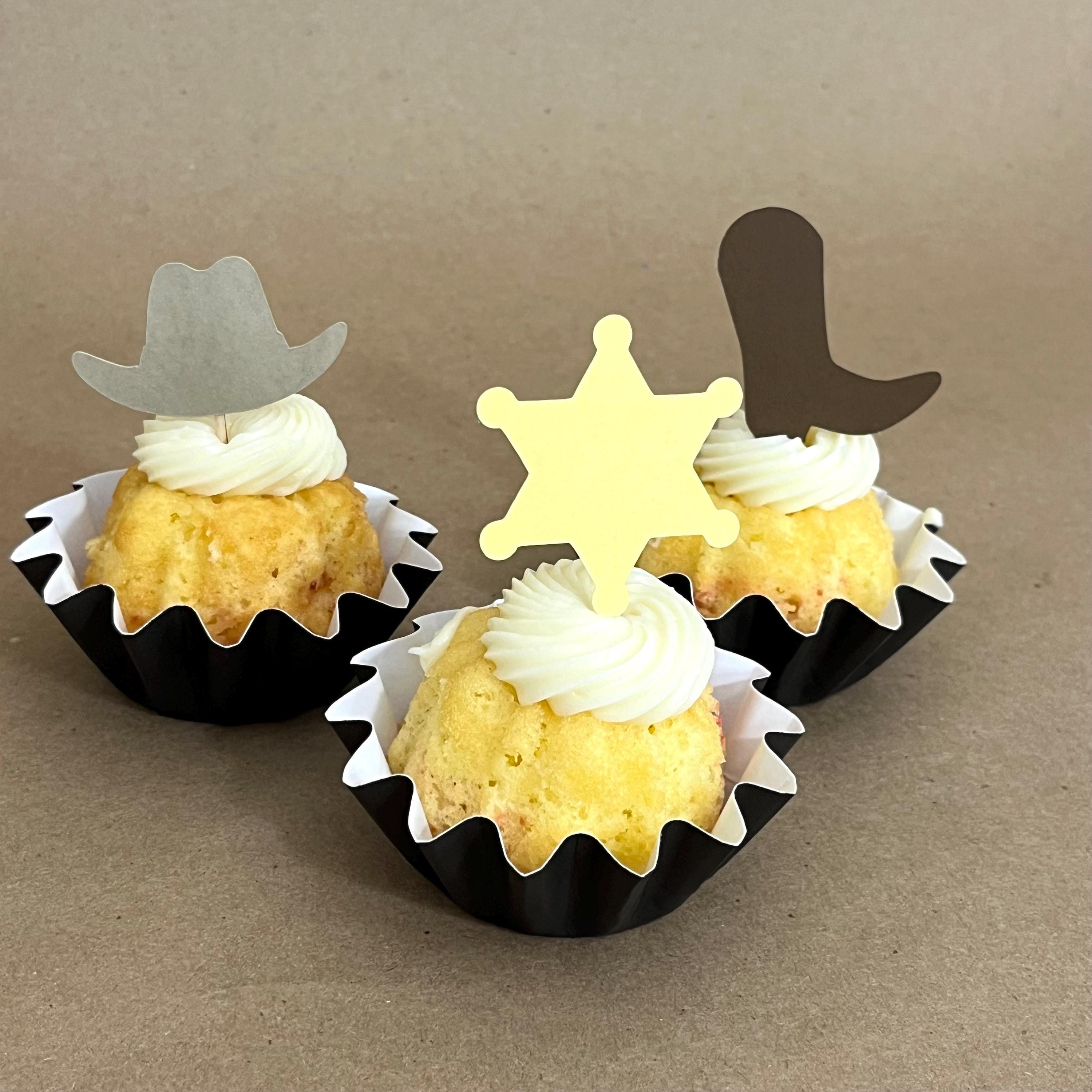 Cute Cowboy Cupcake Toppers - Etsy