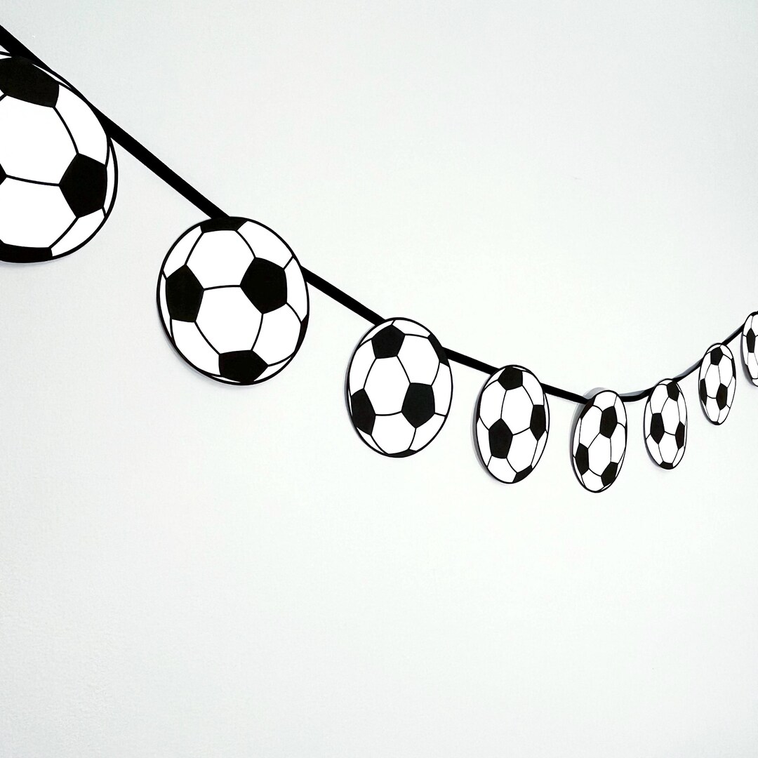 Soccer Party Paper Garland - Etsy