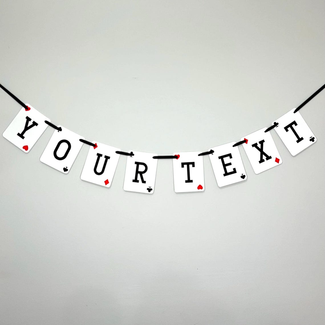 Playing Card Party Banner - Etsy