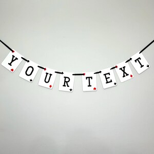 Playing Card Party Banner - Etsy
