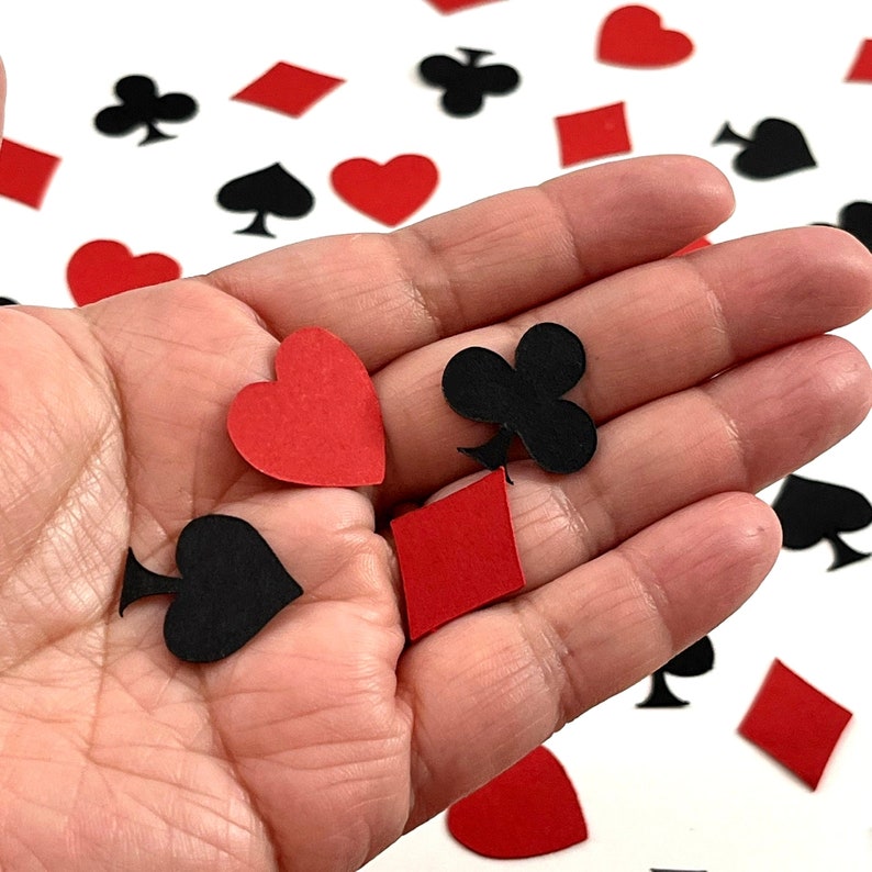 Card Suits Confetti 100 Pieces - Etsy