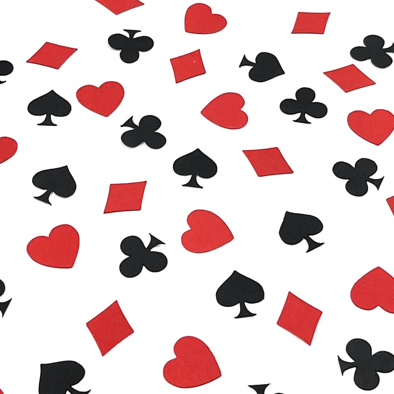 Card Suits Confetti 100 Pieces - Etsy