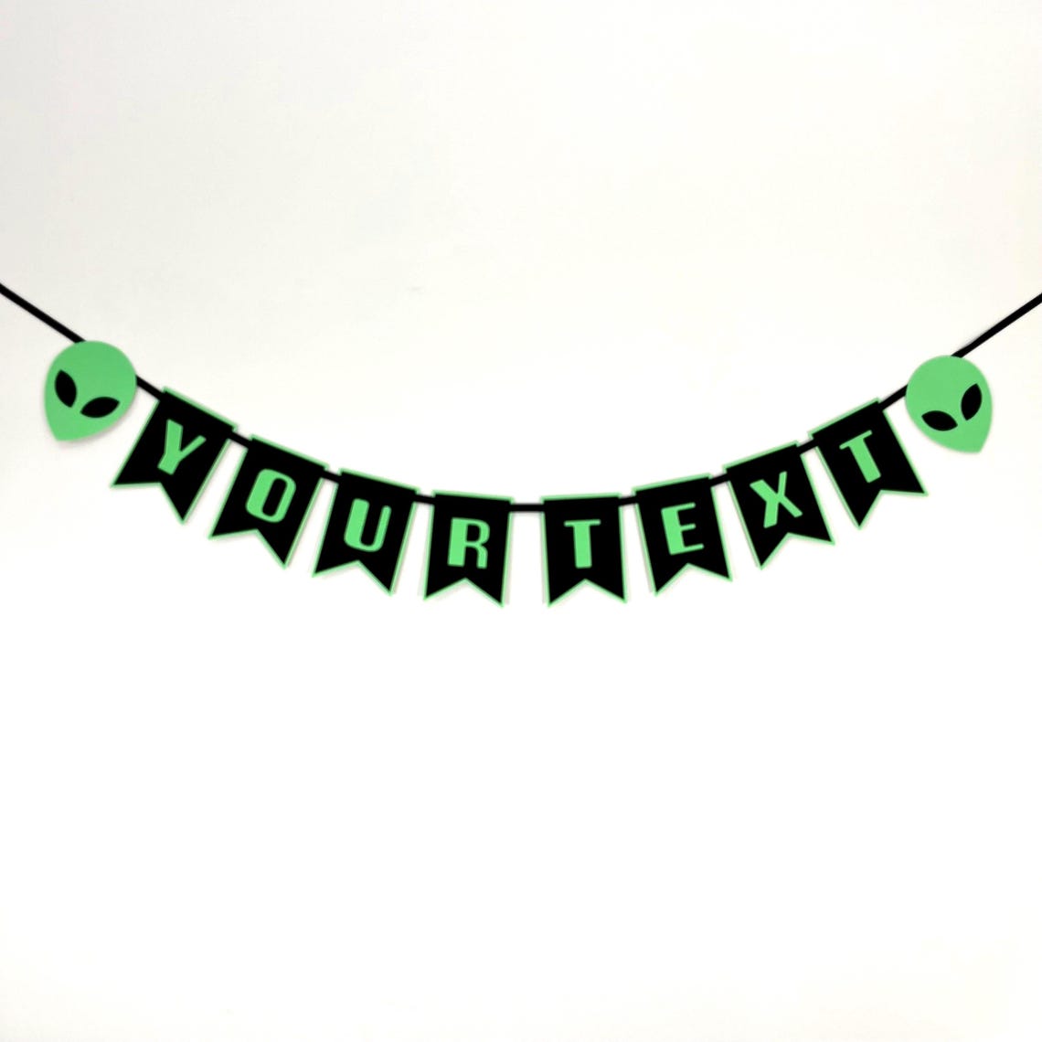 Alien UFO Party Banner - Etsy