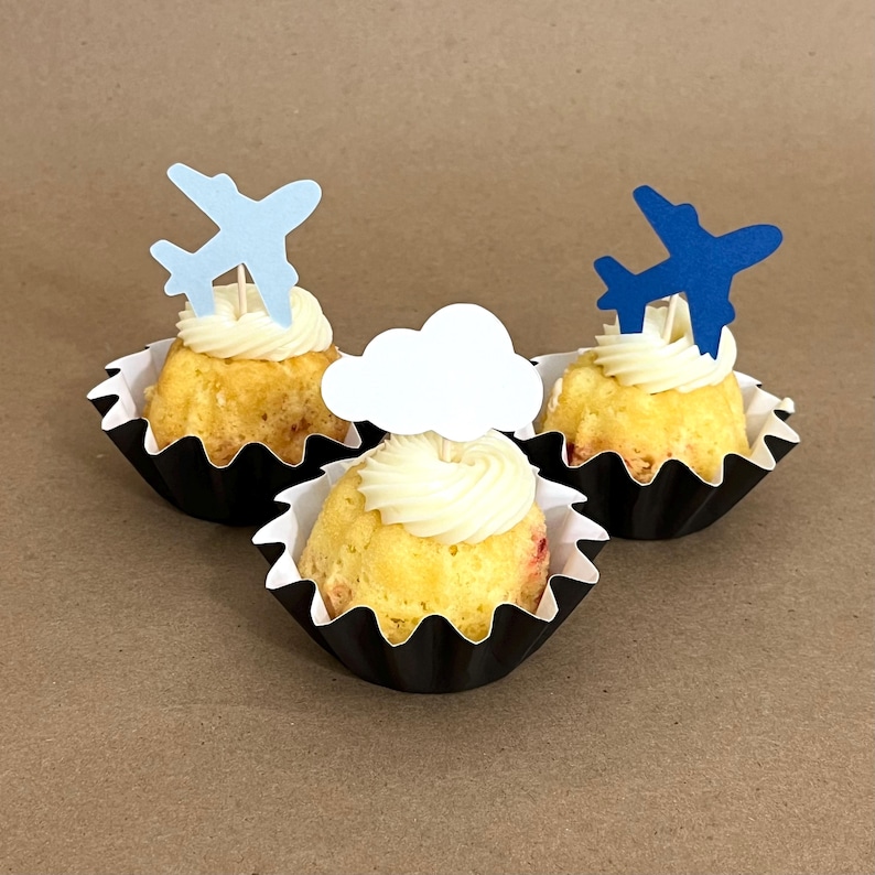 Airplane Cupcake Toppers - Etsy