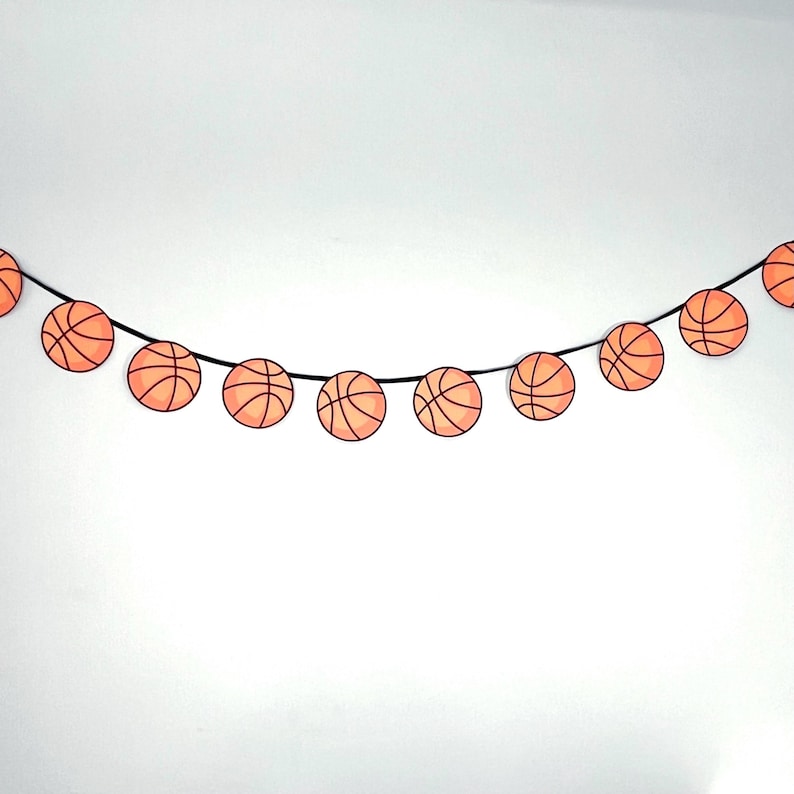 Basketball Party Garland - Etsy