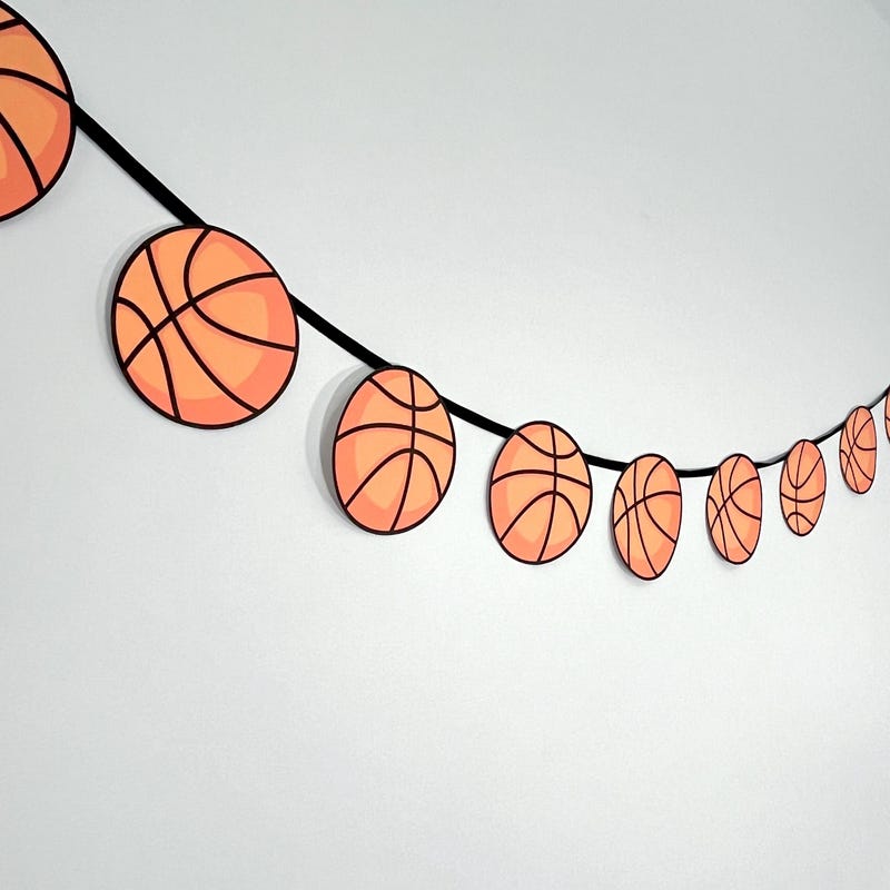 Basketball Garland - Etsy