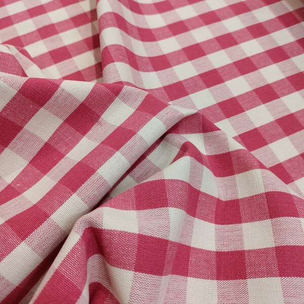 Gingham Upholstery Fabric - Etsy UK