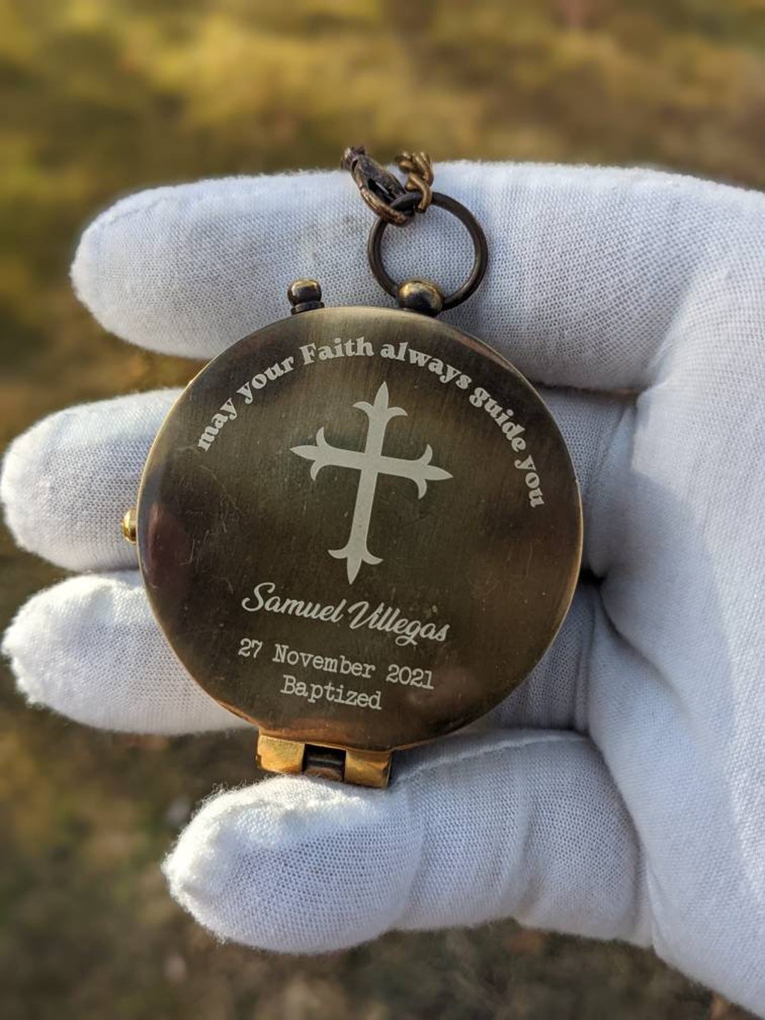 Personalized Compass, Baptism Gift Boy, Engraved Compass, Gifts for ...