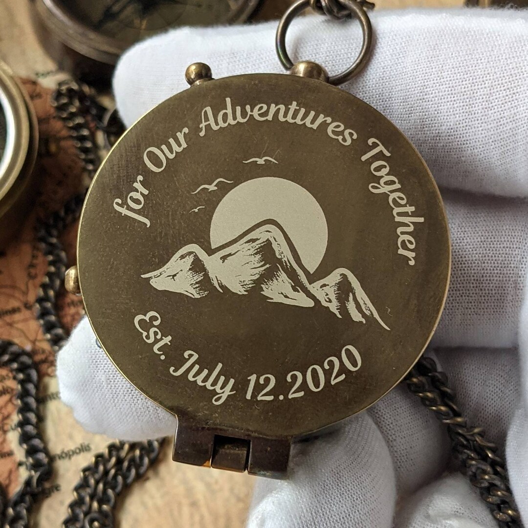 Personalized Engraved Compass, Groom Gift From Bride, Wedding Gifts for ...