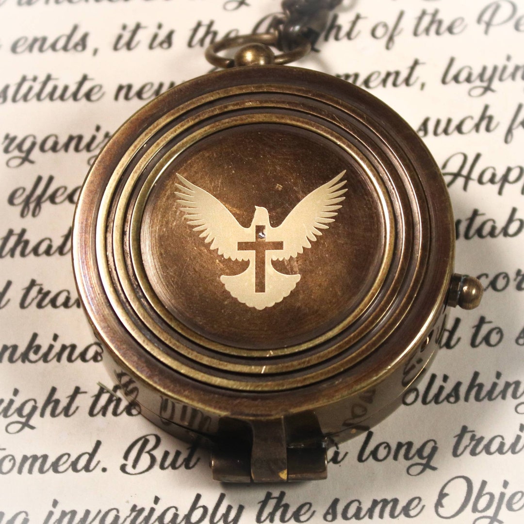Engraved Compass, Baptism Gift Girl, Personalized Christian Gifts ...