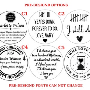 Vintage Table Clock, Handwriting Gift, Personalized Gift for Birthday ...