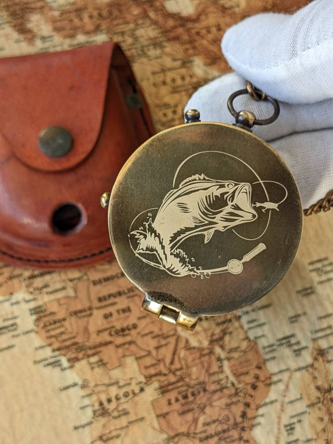 Fishing Gifts for Men, Personalized Compass, Fisherman Gift, Christmas ...