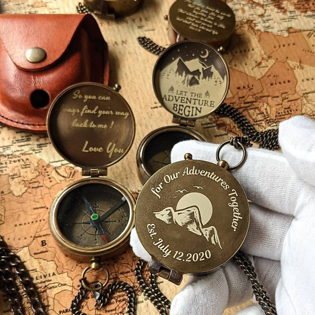 Compass Personalized, Anniversary Gift for Husband, Gifts for Men ...