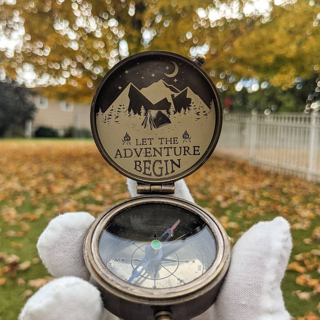 Personalized Compass, Baptism Gift Boy, Engraved Compass, Godson ...