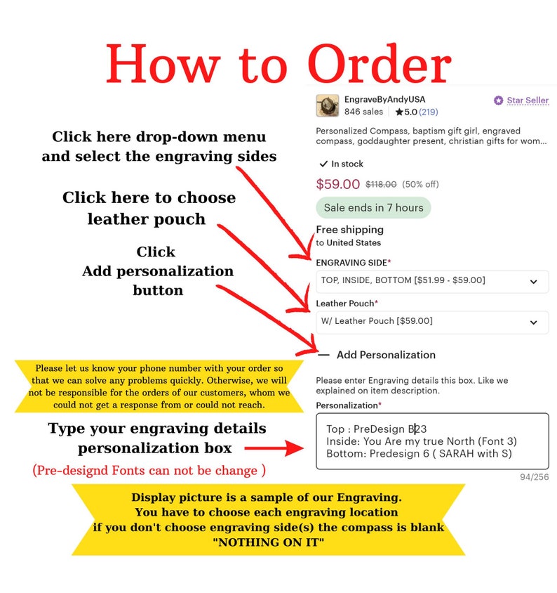 Personalized Compass Patriotic Gifts for Men Engraved - Etsy