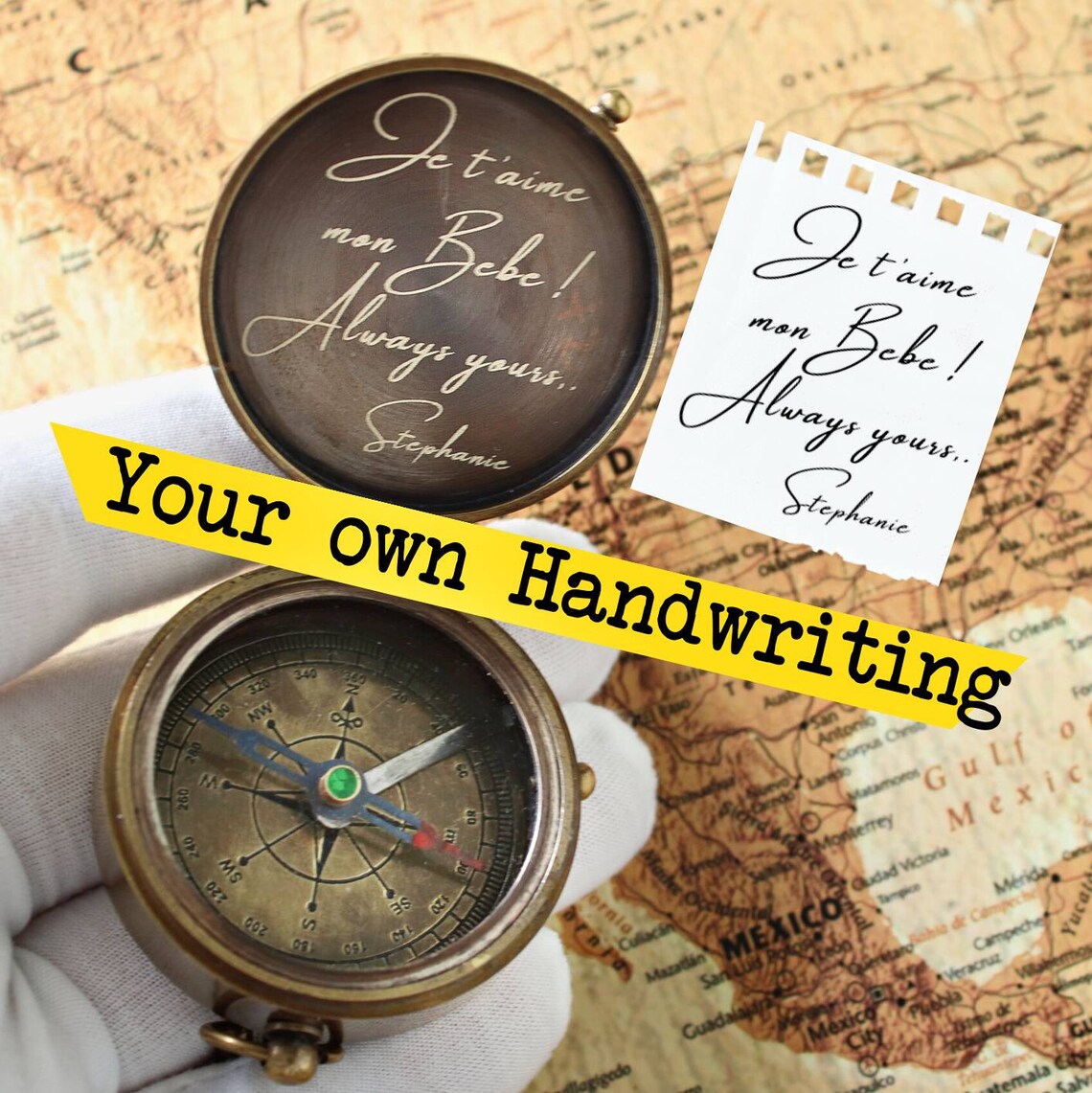 Personalized Compass Baptism Gift Boy Engraved Compass | Etsy