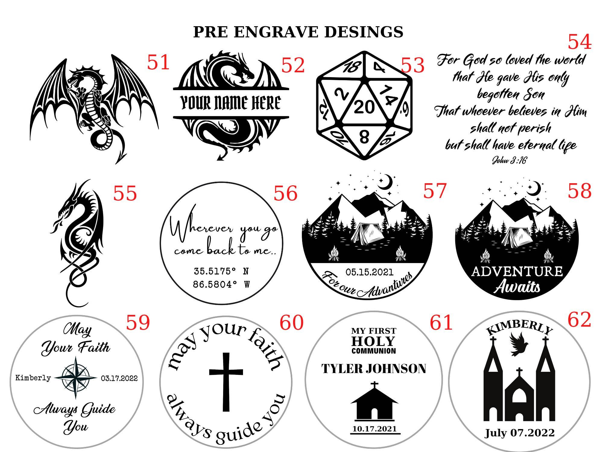 Engraved Compass DND Gift for Boyfriend Dragon Gifts | Etsy