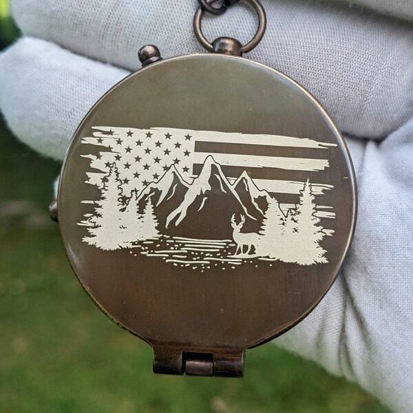 Personalized Compass - Etsy