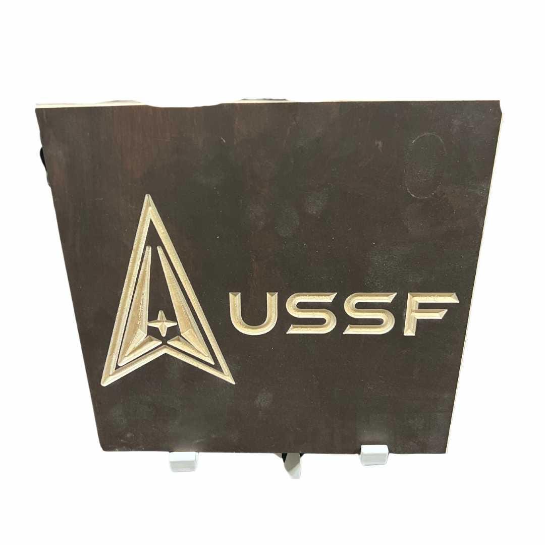US SPACE FORCE Military Emblem Wood Sign 10x10 - Etsy