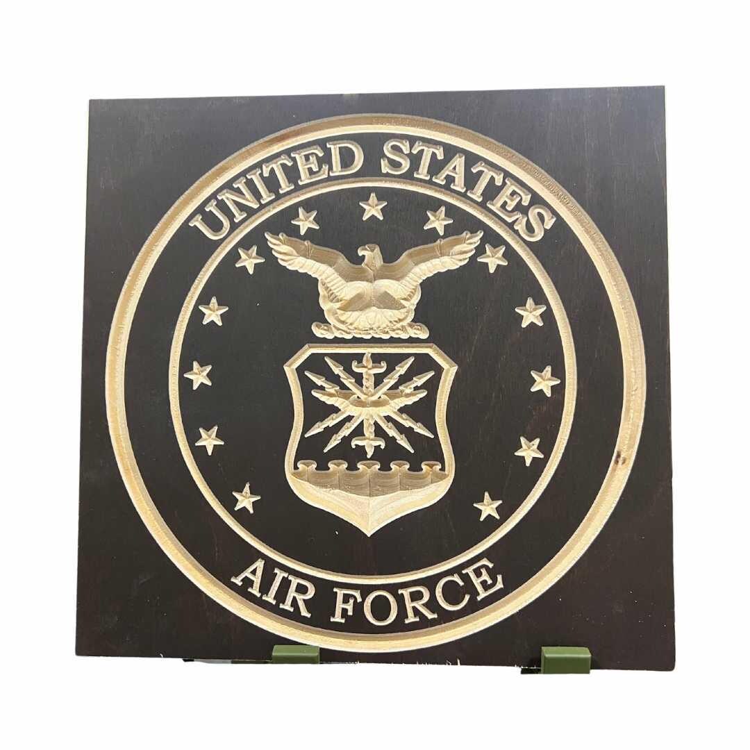 US AIR FORCE Seal Military Wood Sign 10x10 - Etsy
