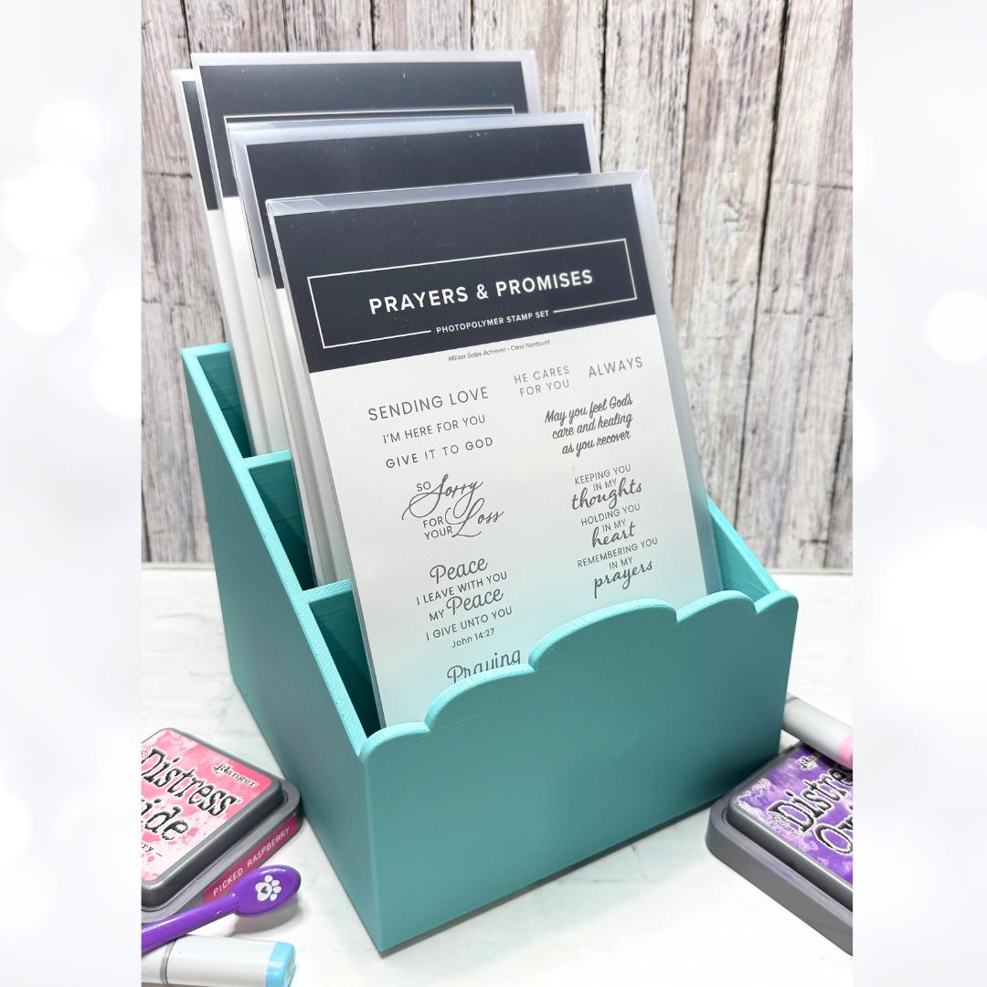 SCALLOPED CRAFTY CADDY Organizer 3D Printed - Etsy