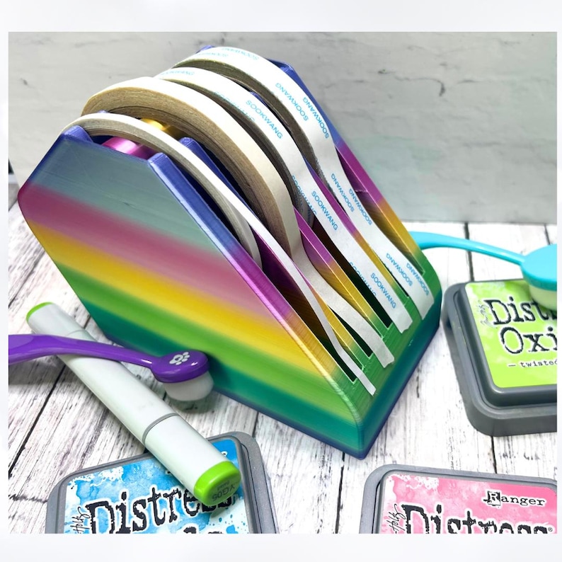 3D Printed Tape Dispenser: Double Sided, Washi & Foam Tape Holder - Etsy