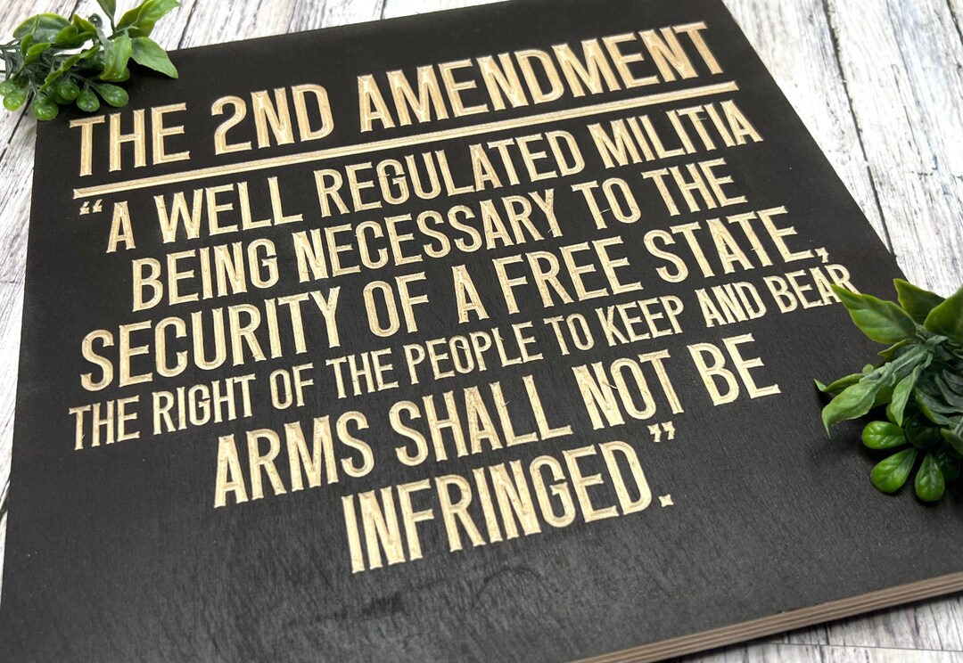 2nd Amendment Bill of Rights Wood Sign 10x10 - Etsy