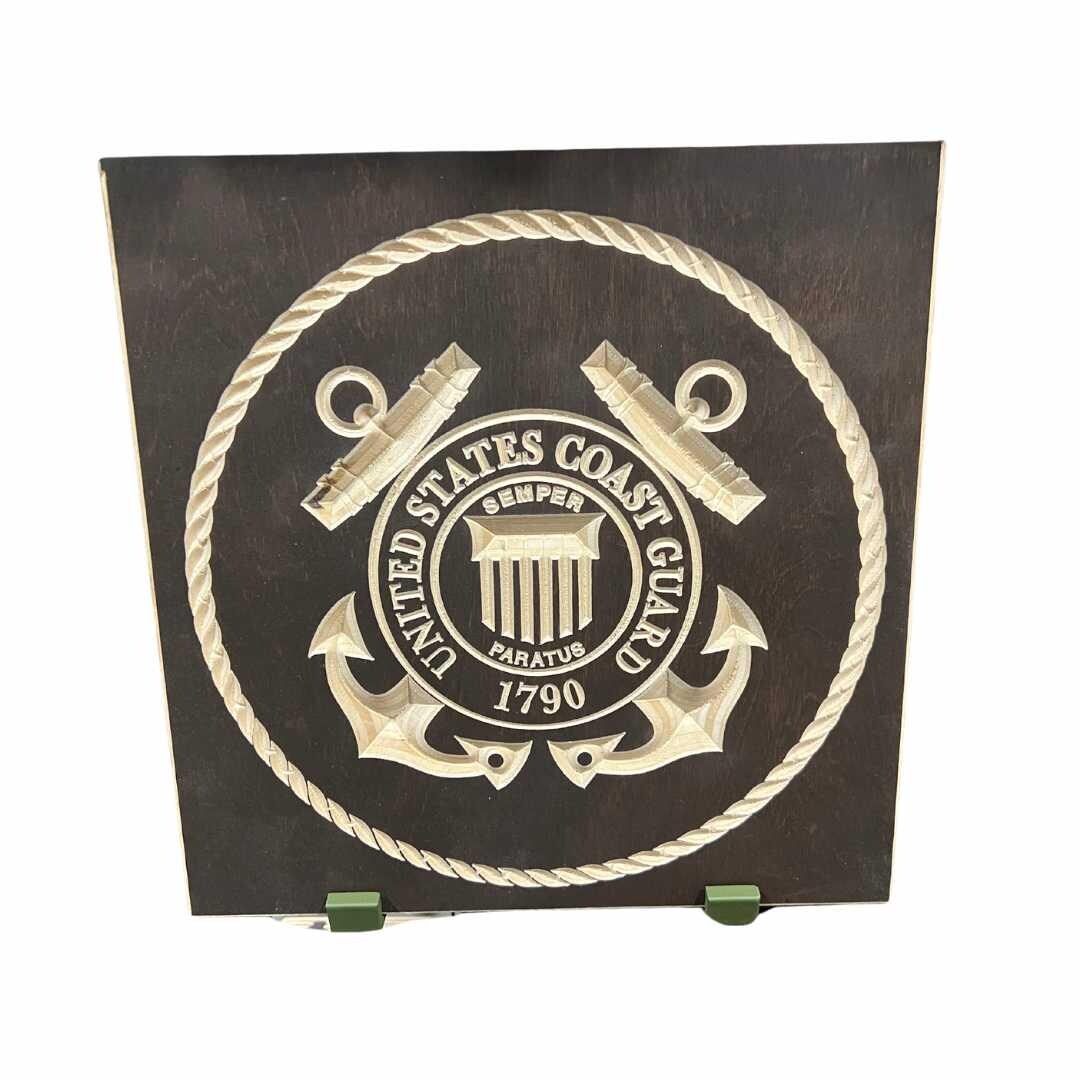 US COAST GUARD Military Seal 10x10 Wood Sign - Etsy