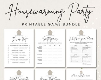 Housewarming Word List. Housewarming Party Game. Real Estate. - Etsy Canada