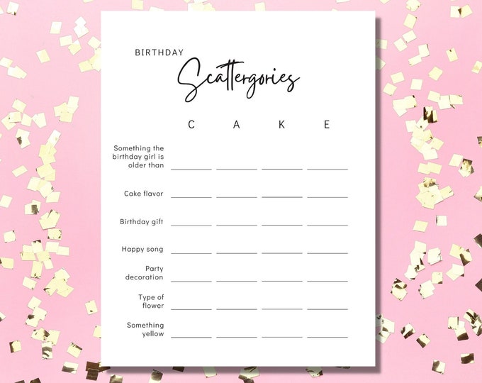 Adult Birthday Games Bundle 30th Birthday Game Pack Birthday Girl Party ...