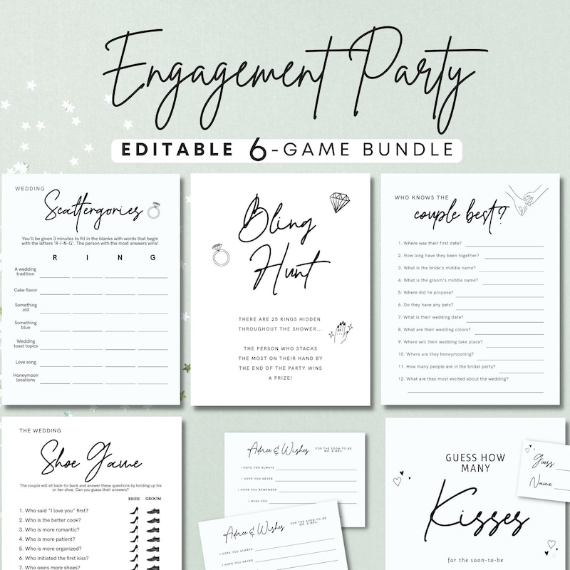 Engagement Party Games - Etsy