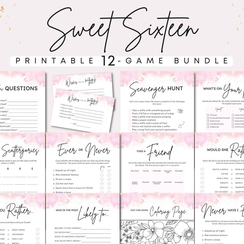 Sweet 16 Party Ideas - Etsy