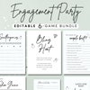 Minimalist Engagement Party Printable Game,advice and Wishes Cards ...