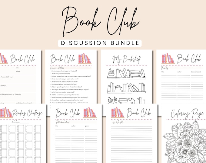 Book Club Journal Bundle - Etsy Canada