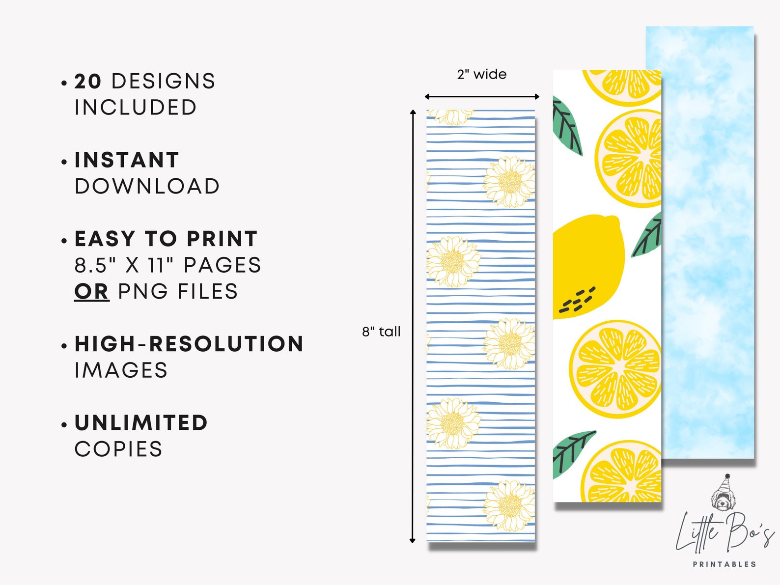 Printable Bookmark Bundle Print Book Mark Teen Teenage Girl Reading ...