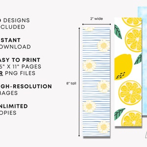 Printable Bookmark Bundle Print Book Mark Teen Teenage Girl Reading ...