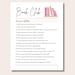 Printable Book Club Kit, Bookclub Guide Questions, Book Club Topics ...