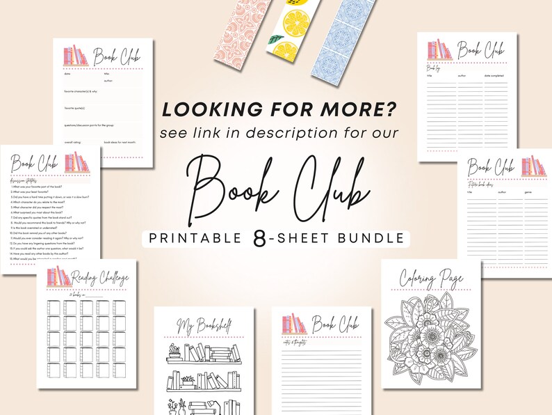 My Bookshelf Printable Tracker | Book Club Fillable Book Shelf Visual ...