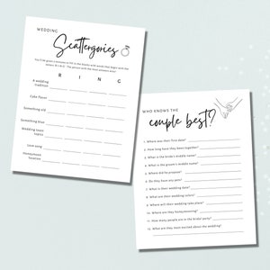 Engagement Party Printable Games Bundle Decorations Ideas Theyre ...