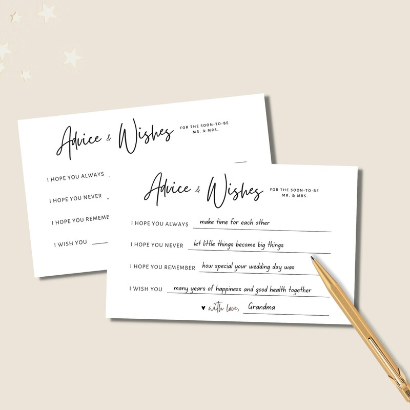 Advice for the Bride - Etsy