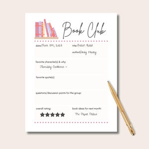 Printable Book Club Guide | Book Discussion Topic Questions | Book ...