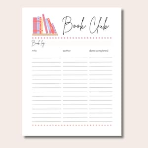 Printable Book Club Kit, Bookclub Guide Questions, Book Club Topics ...